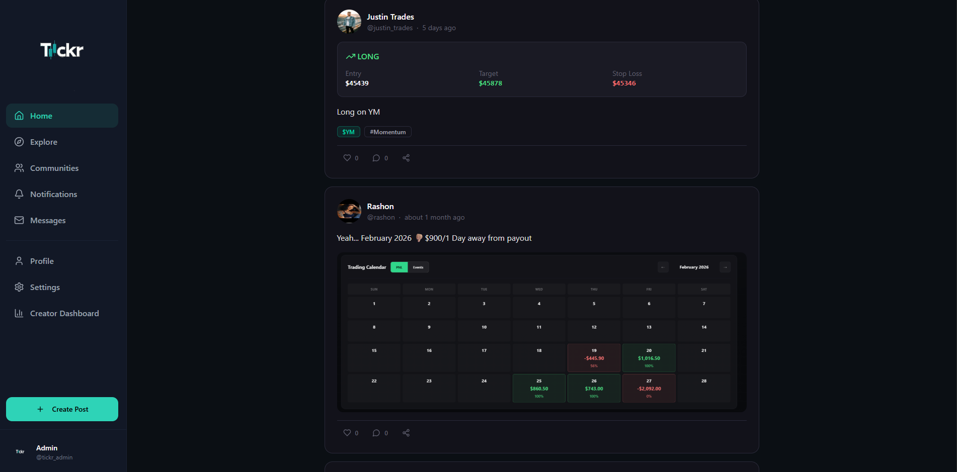 Tickr — The Ultimate Platform for Traders & Trading Communities | Join ...