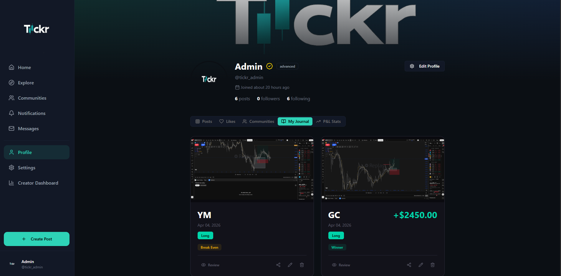 Tickr — The Ultimate Platform for Traders & Trading Communities | Join ...